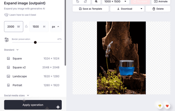AI image expander: uncrop & outpaint online | Claid.ai