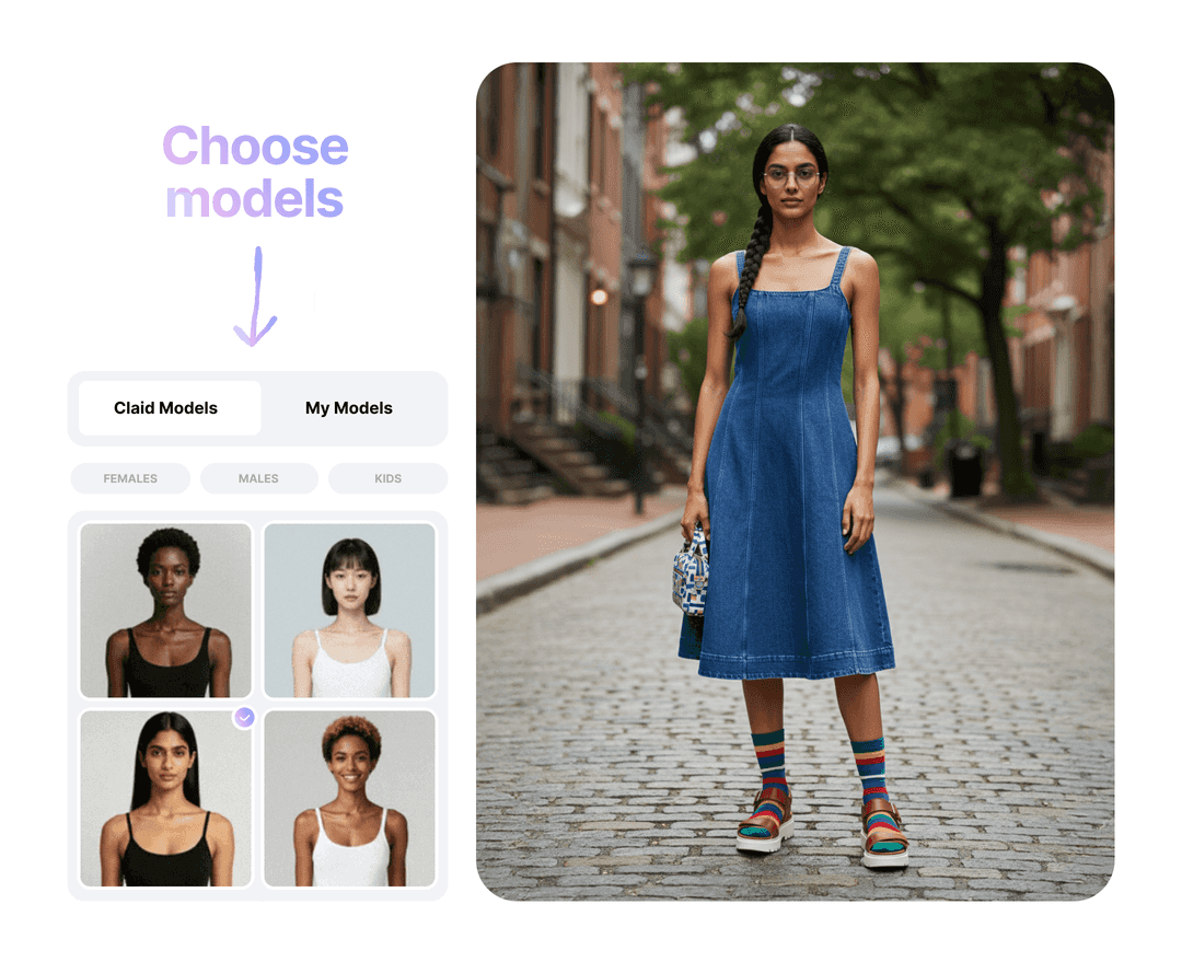 AI Fashion Models: Generate On-Model Apparel Images | Claid.ai