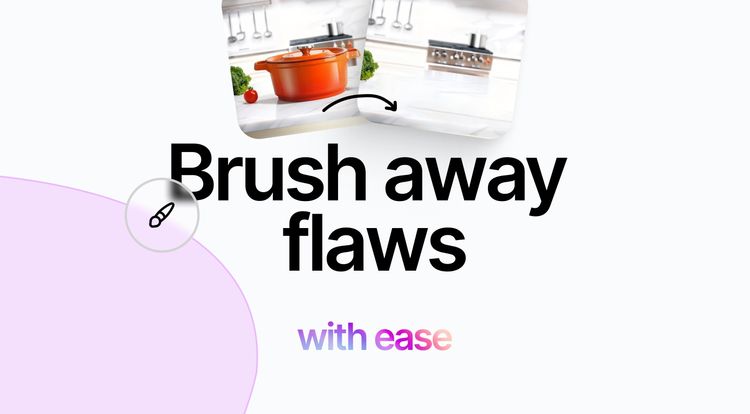 Meet Brush: Fix flaws in your product photos in seconds | Claid.ai