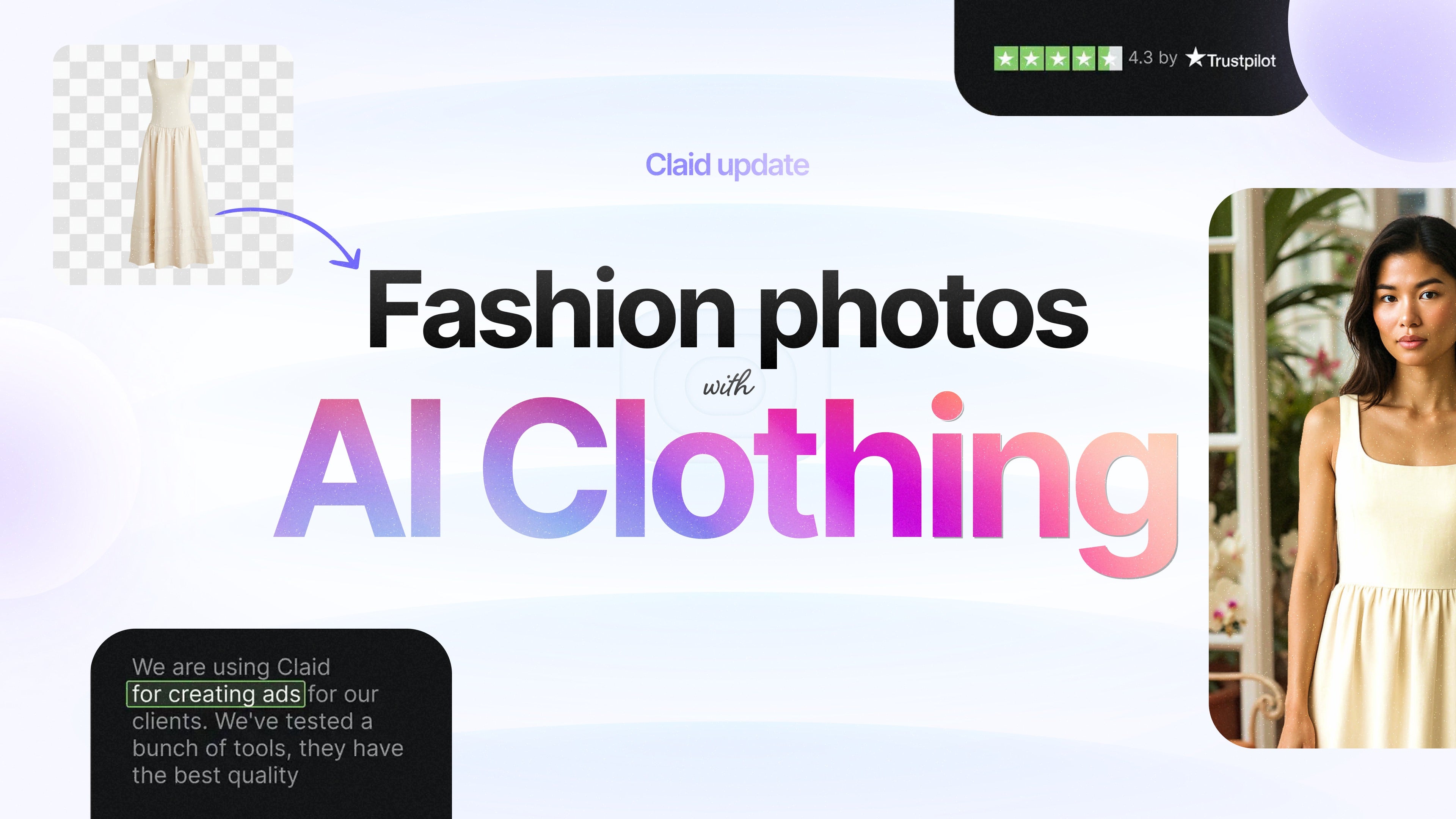 Meet AI Fashion Models: Your apparel, on models, in seconds | Claid.ai