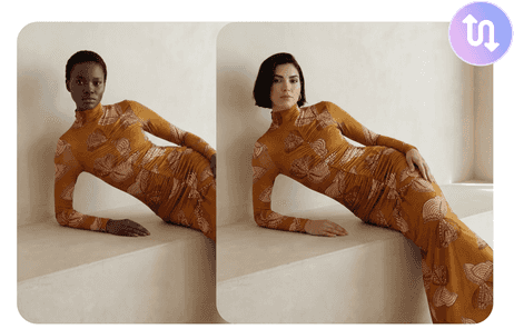 Face swap for models | Replace faces in your photos | Claid.ai