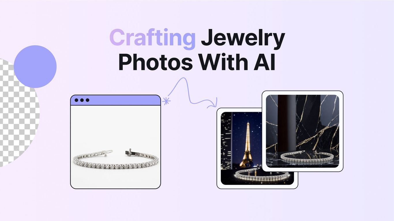 How to Generate Jewelry Photo Backgrounds with AI | Claid.ai